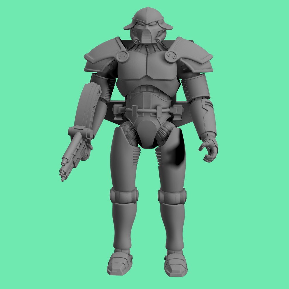 Phase III Dark Trooper Articulated – Syndicate Customs